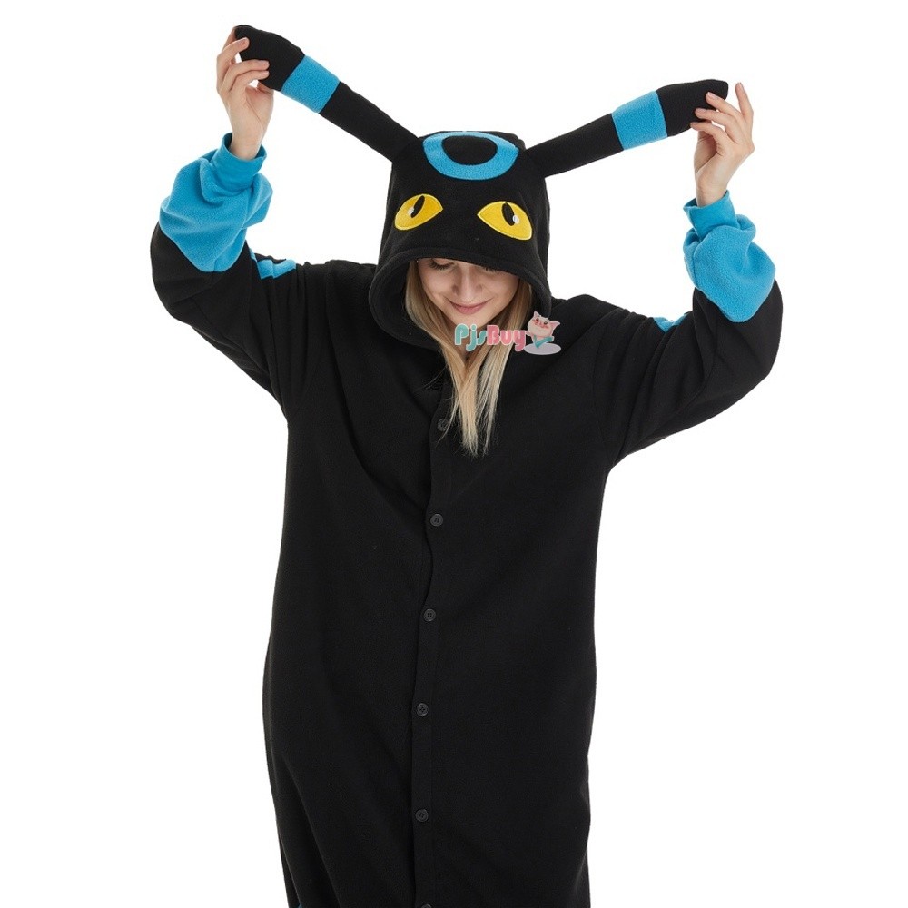 Shiny Umbreon Onesie for Adult Evolutions Halloween Costume Party ...
