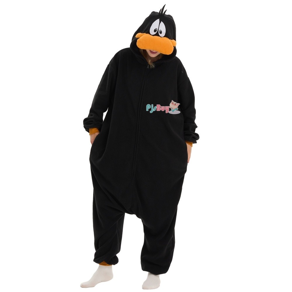 Daffy Duck Onesie for Adult Cute Easy Halloween Costume Party Outfit ...