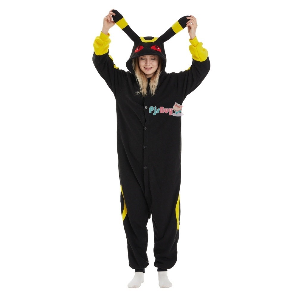 Umbreon Onesie for Adult Evolutions Halloween Costume Party Outfit - Pjsbuy