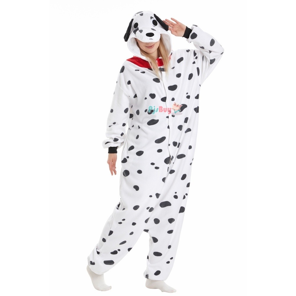 Dalmatiandog Onesie for Human Cute Halloween Costume Party Outfit - Pjsbuy