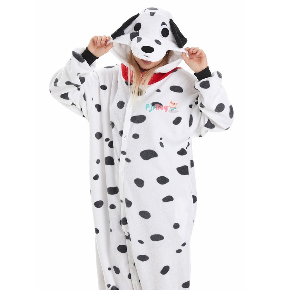Dalmatiandog Onesie for Human Cute Halloween Costume Party Outfit - Pjsbuy