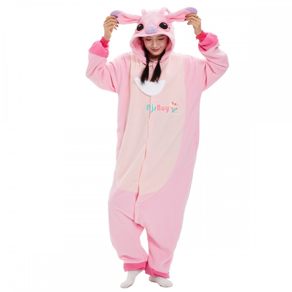 Stitch Angel Onesie for Adult Cute Easy Halloween Costume Party Outfit ...