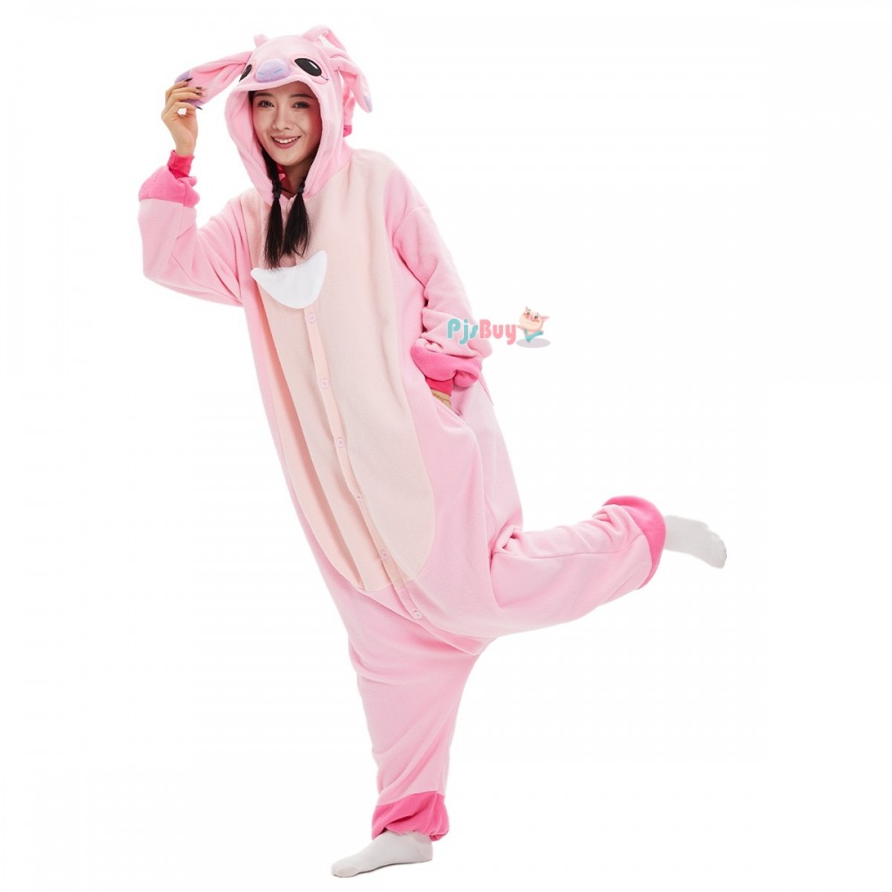 Stitch Angel Onesie for Adult Cute Easy Halloween Costume Party Outfit ...