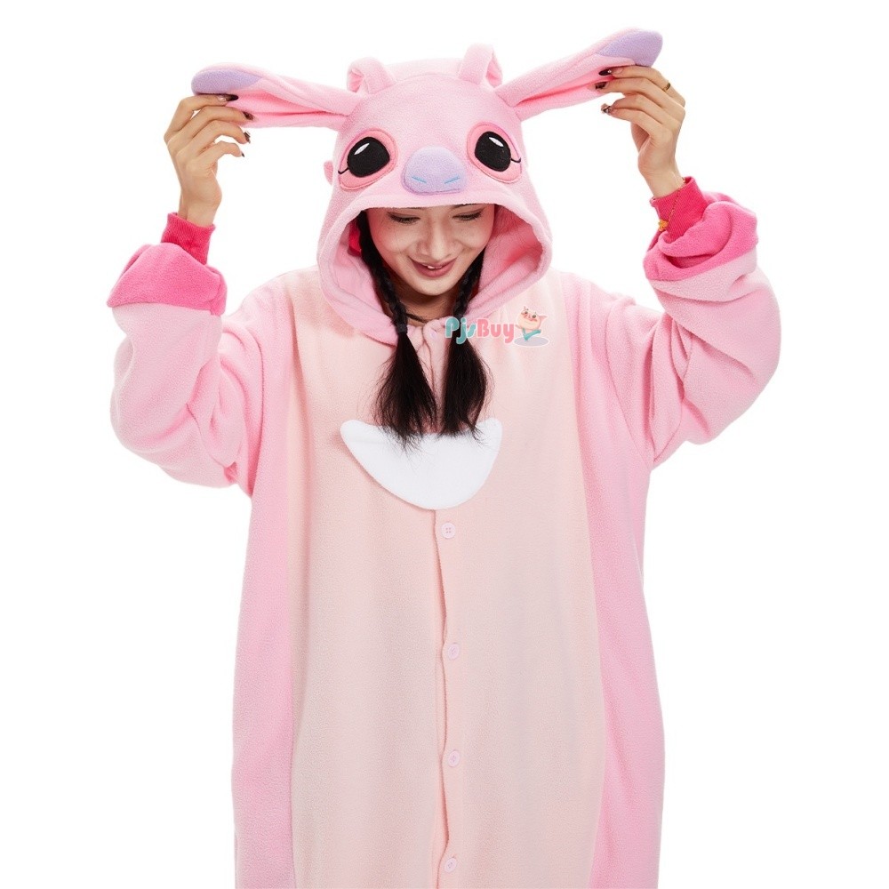 Stitch Angel Onesie for Adult Cute Easy Halloween Costume Party Outfit ...