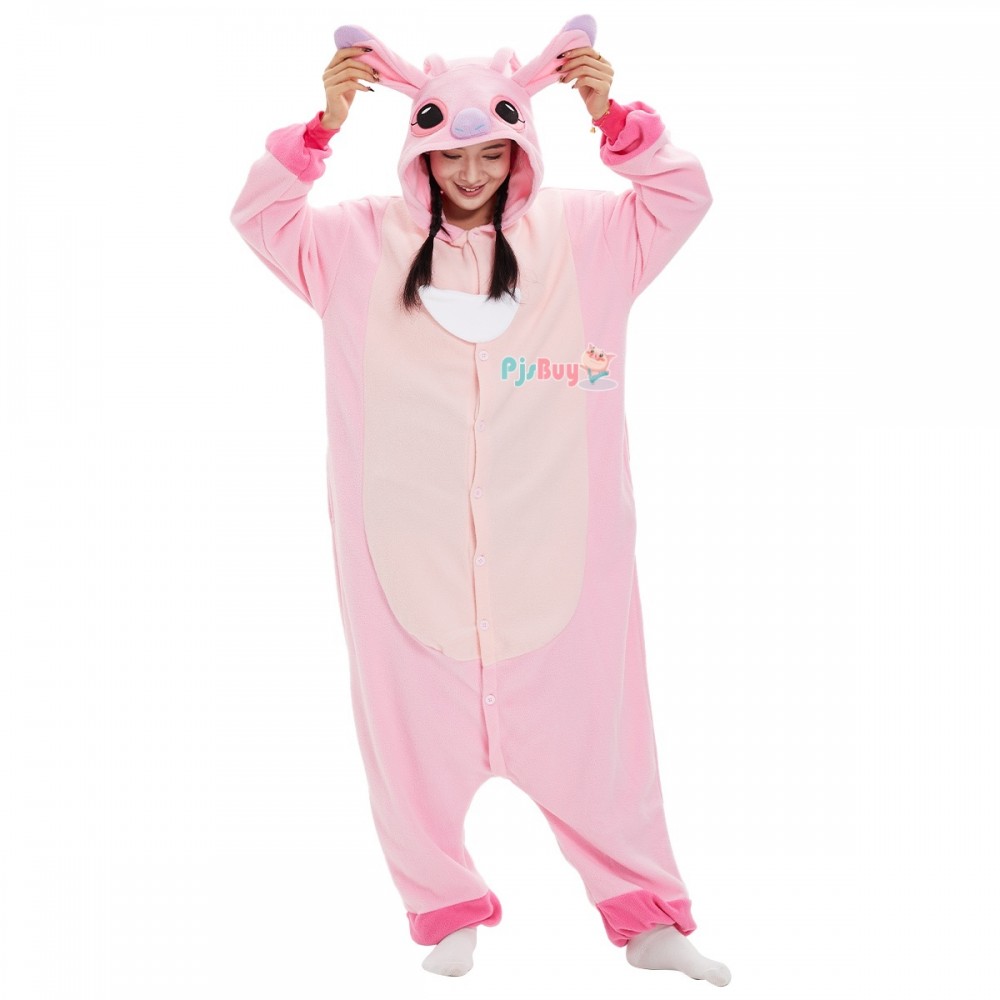 Stitch Angel Onesie for Adult Cute Easy Halloween Costume Party Outfit ...